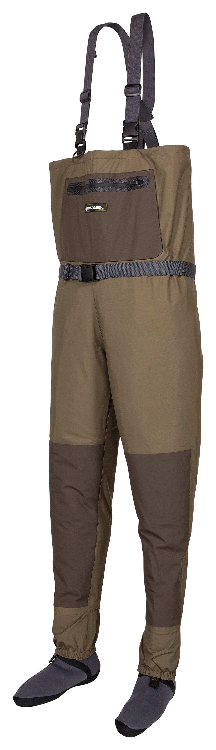 Compass 360 DEADFALL B.A.P. Stocking-Foot Chest Waders for Men | Bass ...